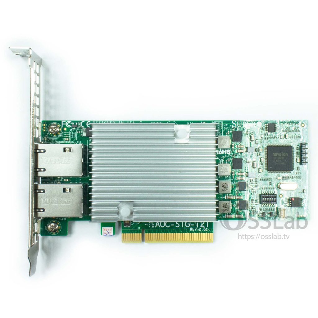 Supermicro AOC-STG-i2T 2埠10G PCI-E x8 乙太網路卡 - OSSLab.tv