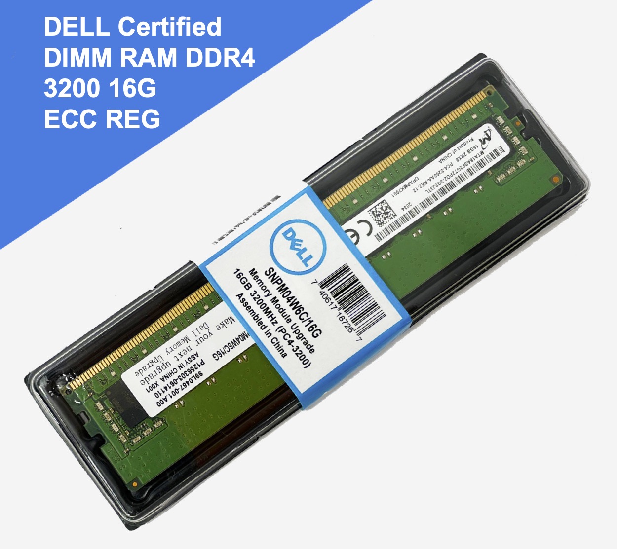 [DELL] DDR4 3200 16GB 2Rx8 ECC REG 伺服器專用記憶體 - OSSLab