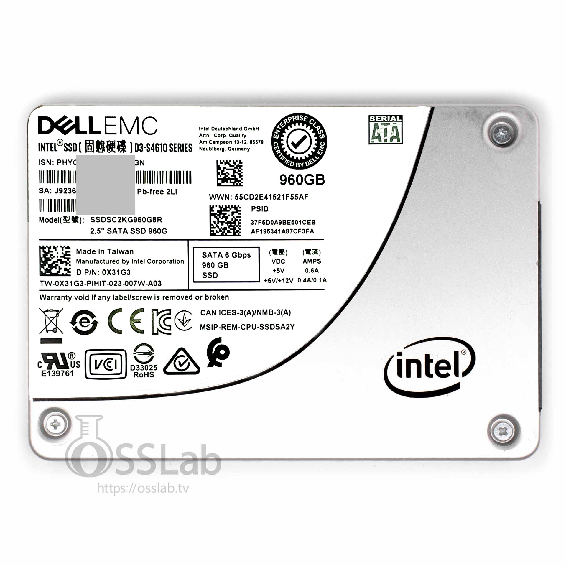 2.5吋硬碟 彙整 - OSSLab