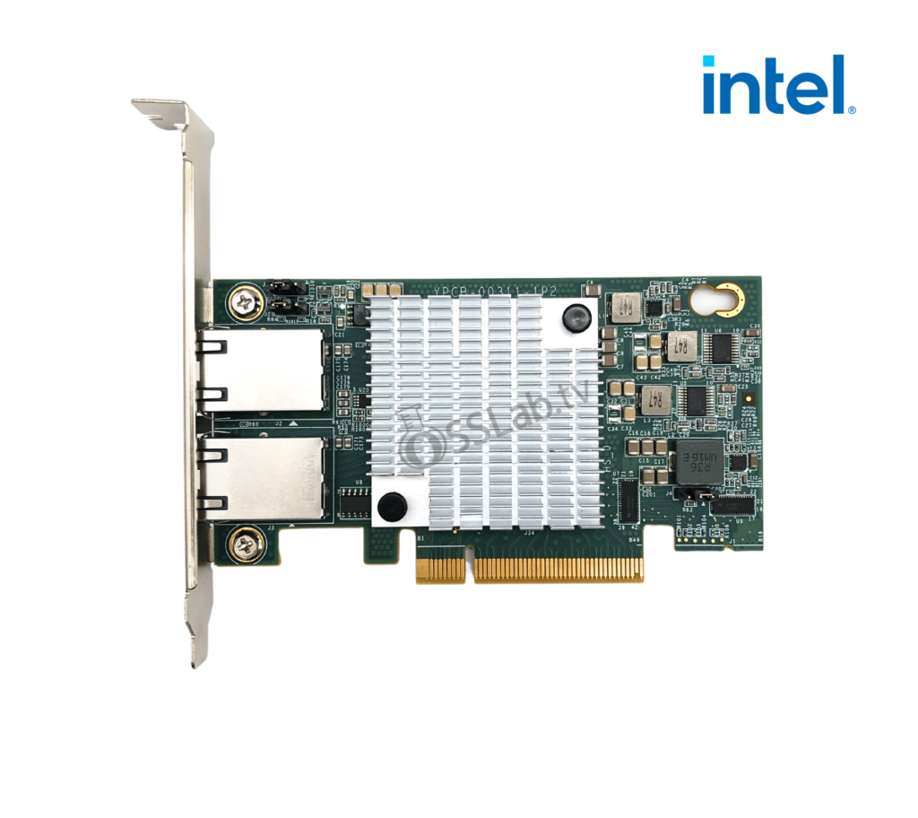 Intel X540-T2 10GbE 乙太網路聚合式網路卡 PCIe 3.0x8 高擋板/雙埠 - OSSLab.tv