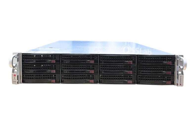 Supermicro 6027R-E1R12T 機架式NAS伺服器 2U - OSSLab.tv